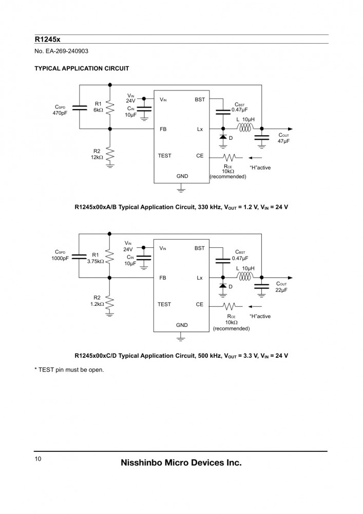 R1245x datasheet page 10