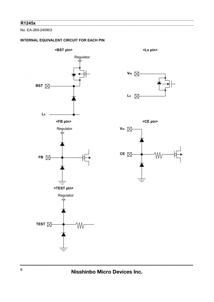 R1245x datasheet page 6