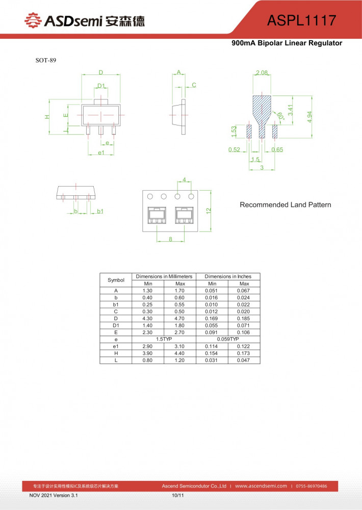 ASPL1117 datasheet page 10