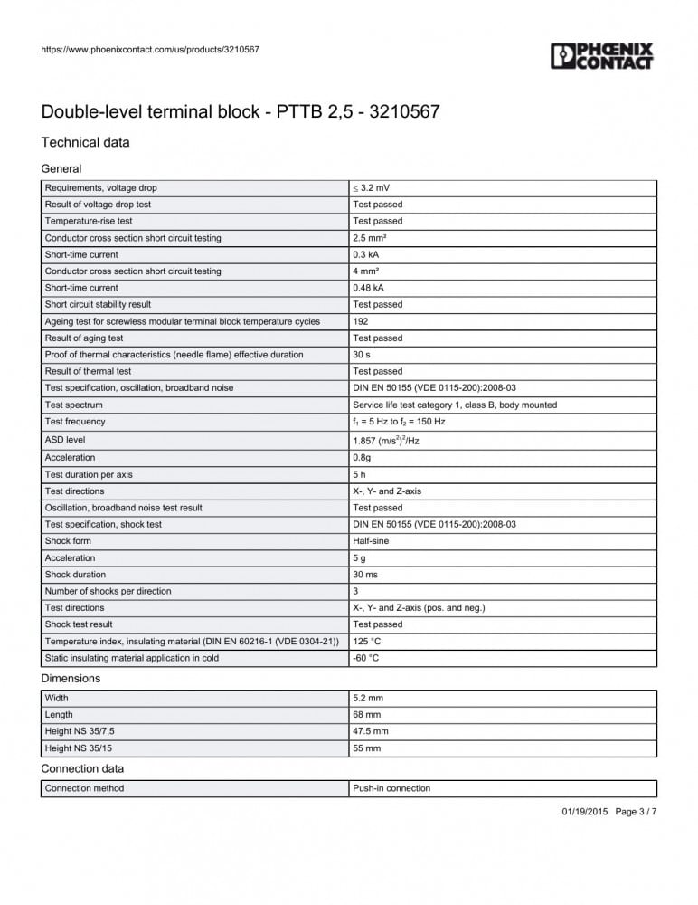 PTTB 2,5 technical document page 3