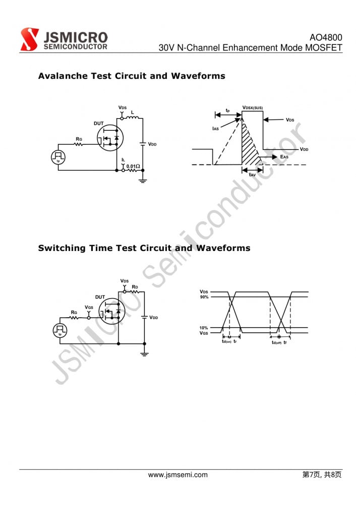 AO4800 datasheet page 7