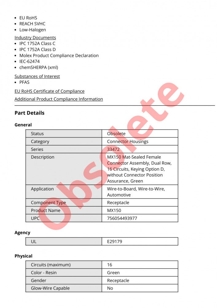 MOLEX 334721604 technical document image, page 2