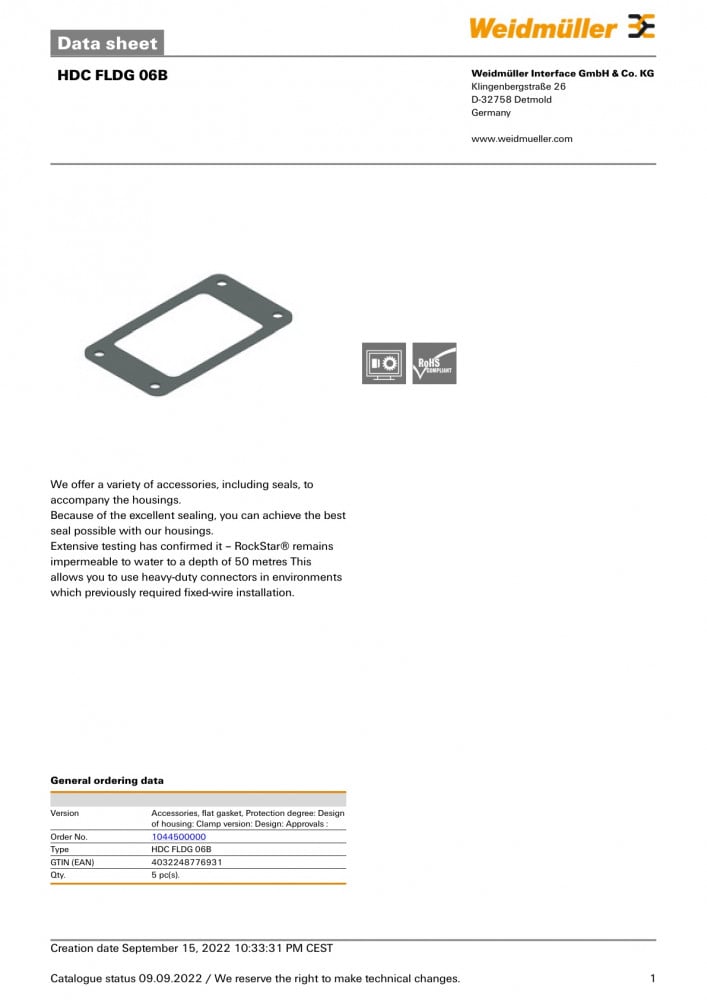 WEIDMULLER 1044500000 document page 1