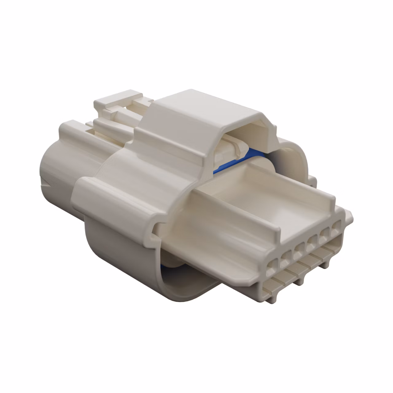 Micro-Lock Plus Receptacle Housing, 1.25mm Pitch, Single Row, with Positive Lock, 2 Circuits, Low-Halogen, Natural