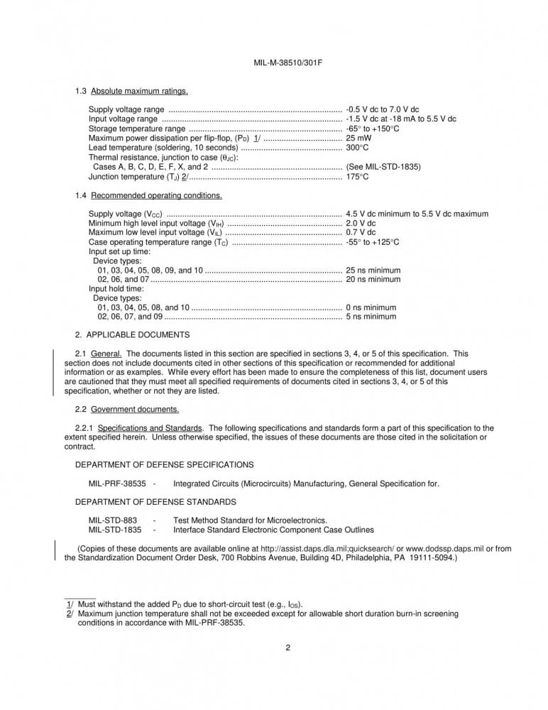 54LS76A/BEA datasheet page 3