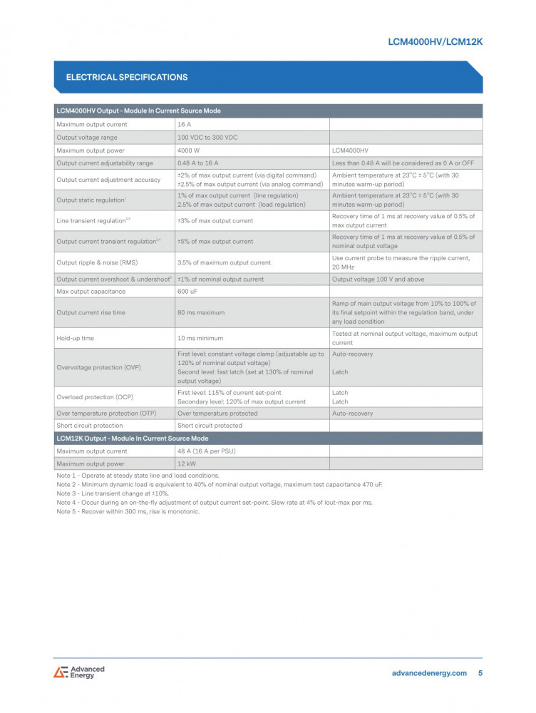 LCM4000HV and LCM12K document page 5