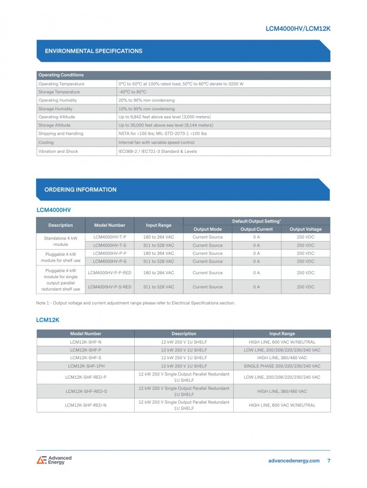 LCM4000HV and LCM12K document page 7