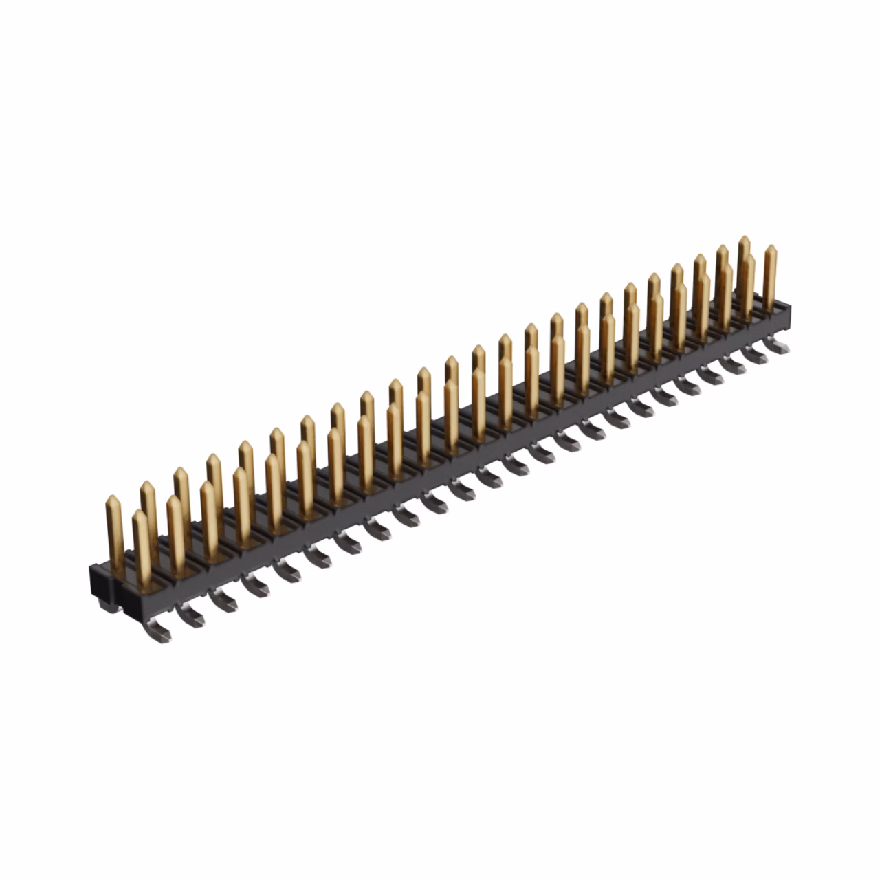 Milli-Grid Header, Vertical, Surface Mount, 44 Circuits, 0.38µm Gold (Au) Plating, Mating Pin Length 3.80mm, Tube, Lead-Free