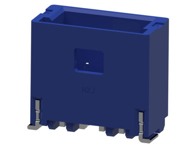 1.00mm Pitch, Pico-Clasp PCB Header, Single Row, Vertical, Surface Mount, Tin Plated, Friction Lock, 5 Circuits, Blue for sale