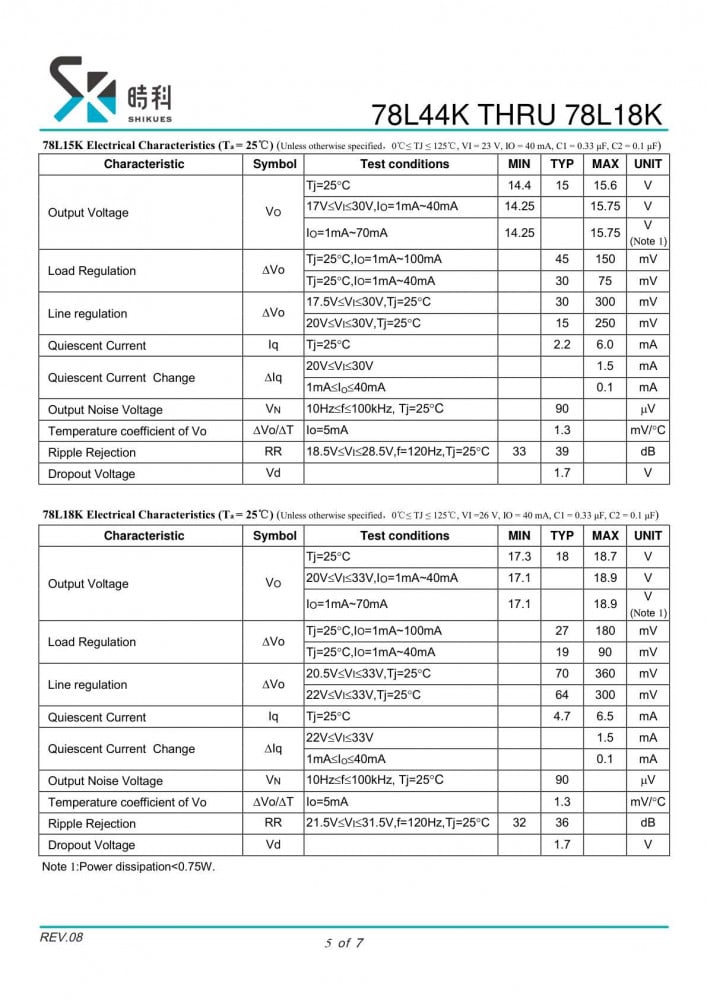 78L18K datasheet page 5
