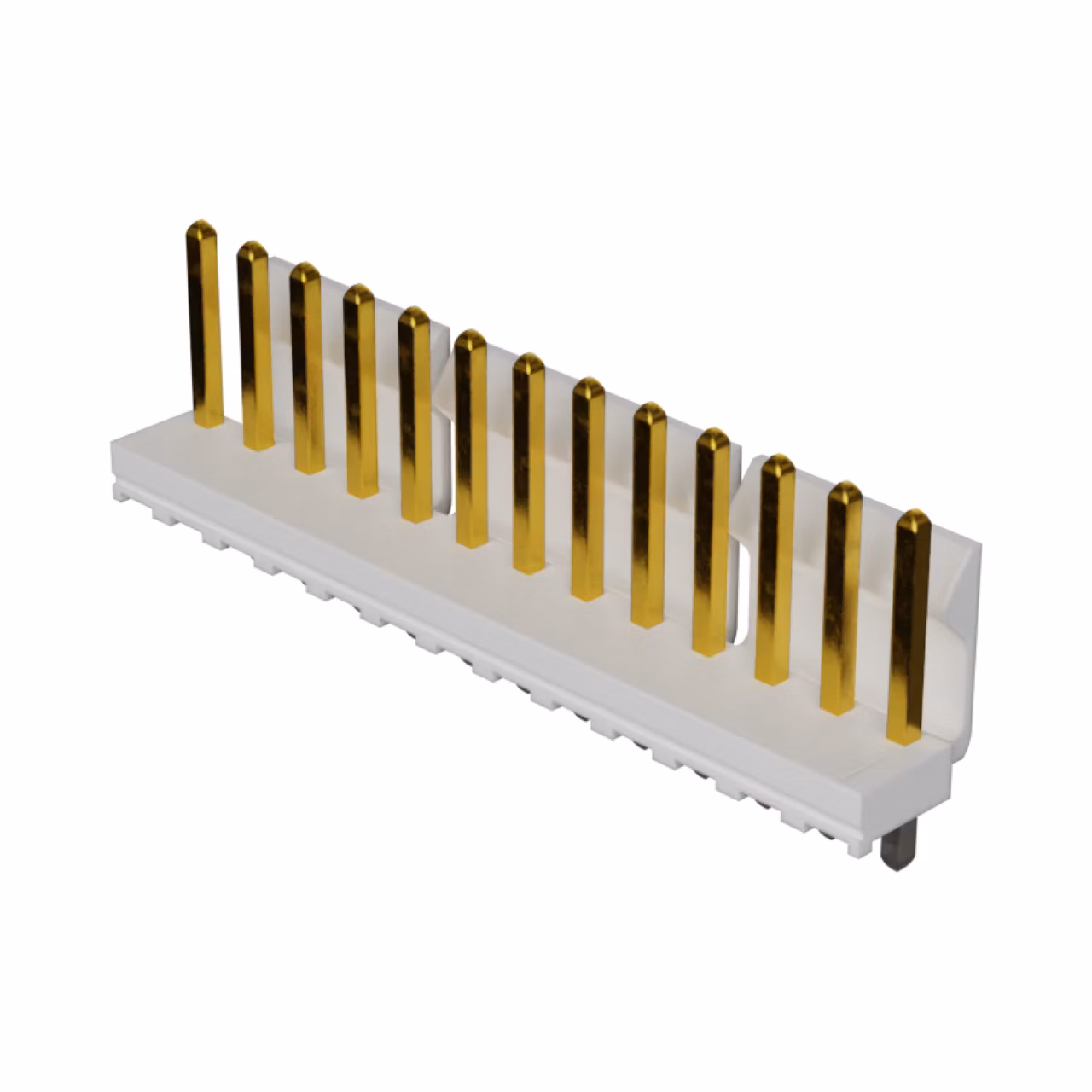 KK 396 Header, Vertical, Friction Lock, 13 Circuits, 0.38µm Gold (Au) Selective Plating for sale