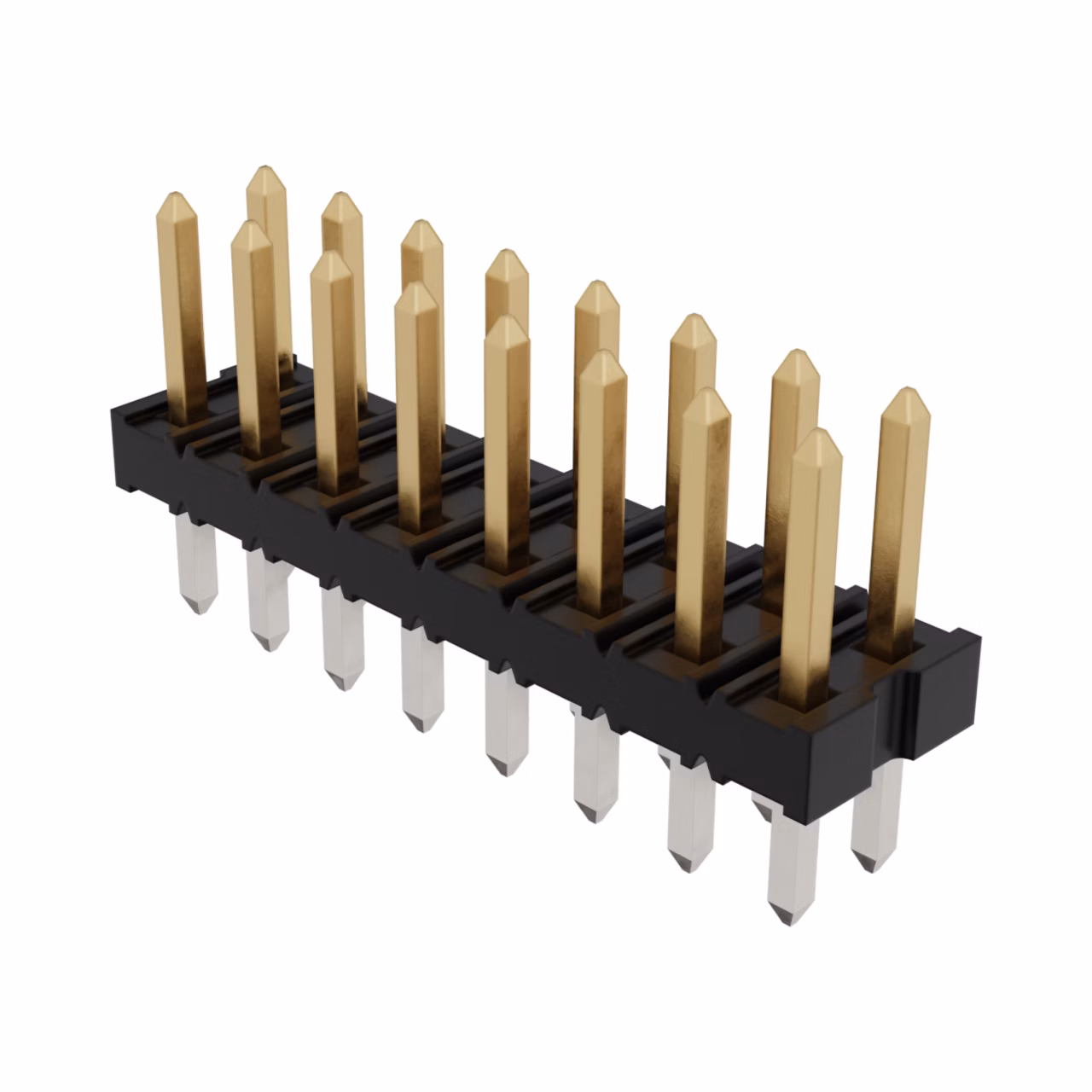 2.00mm Pitch Milli-Grid Header, Vertical, Through Hole, 16 Circuits, 0.05µm Gold (Au) Plating, Mating Pin Length 4.00mm, Tail Length 2.60mm, Tray, Lead-Free for sale