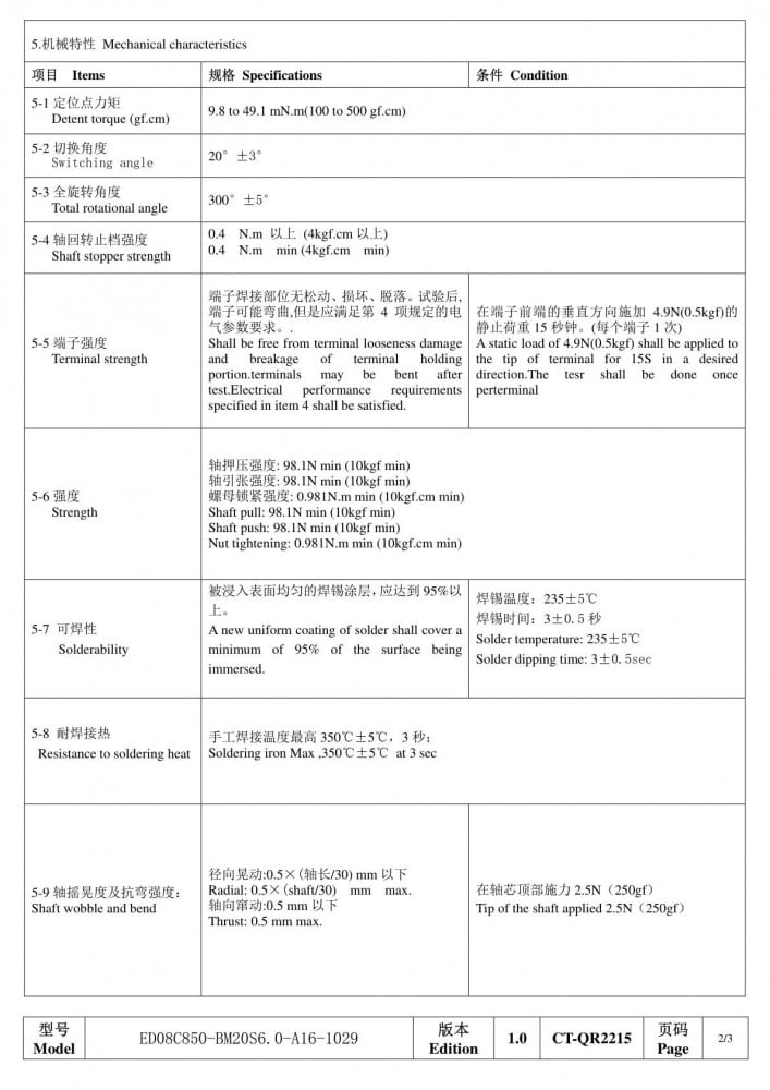 ED08C850-BM20S6.0-A16-1029 specification page 2