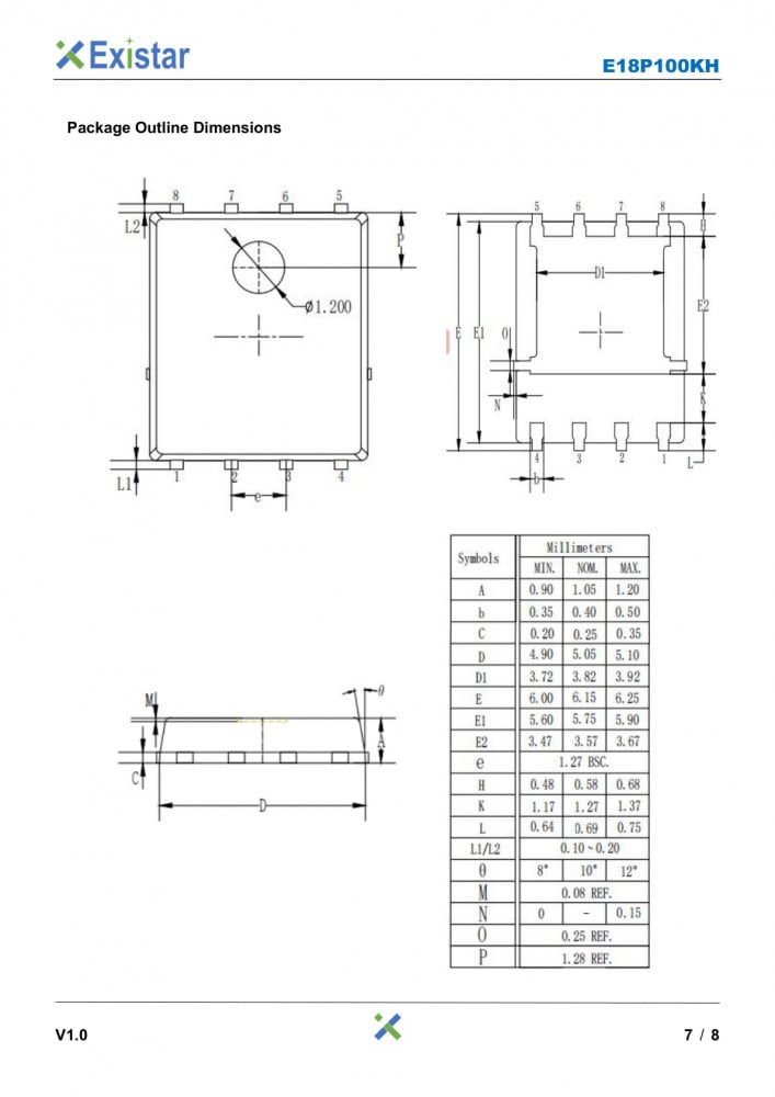 E18P100KH datasheet page 7