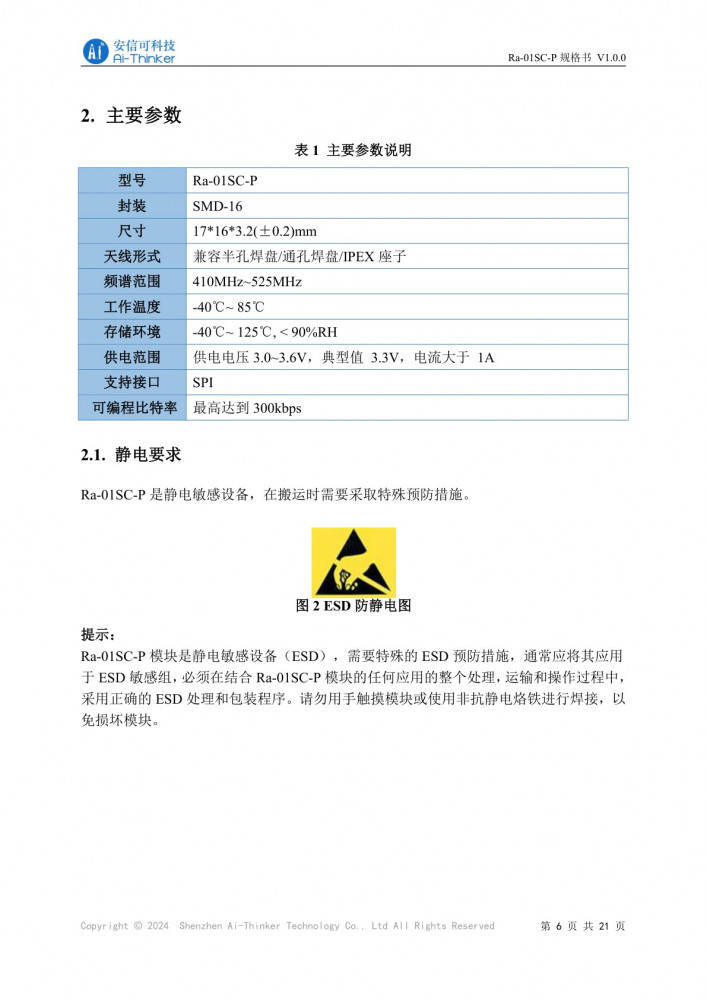 Ra-01SC-P datasheet page 6