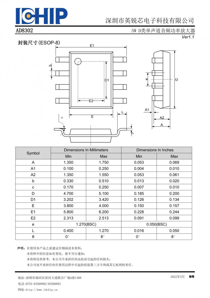 AD8302 datasheet page 6