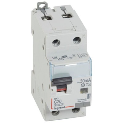 RCBO DX3 6000A 2 pole 63A curve C type AC 300mA