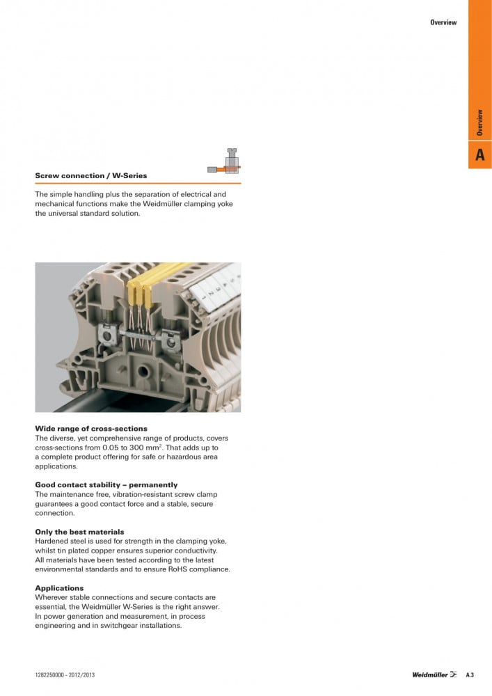 Weidmüller catalogue page 9