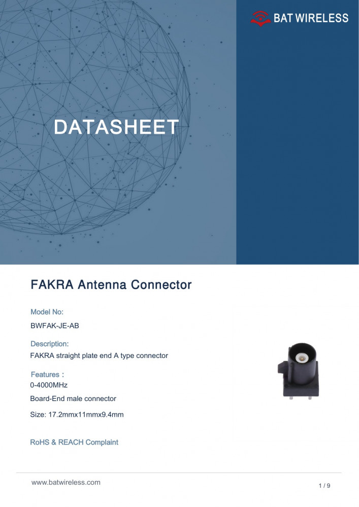 BWFAK-JE-AB datasheet page 1