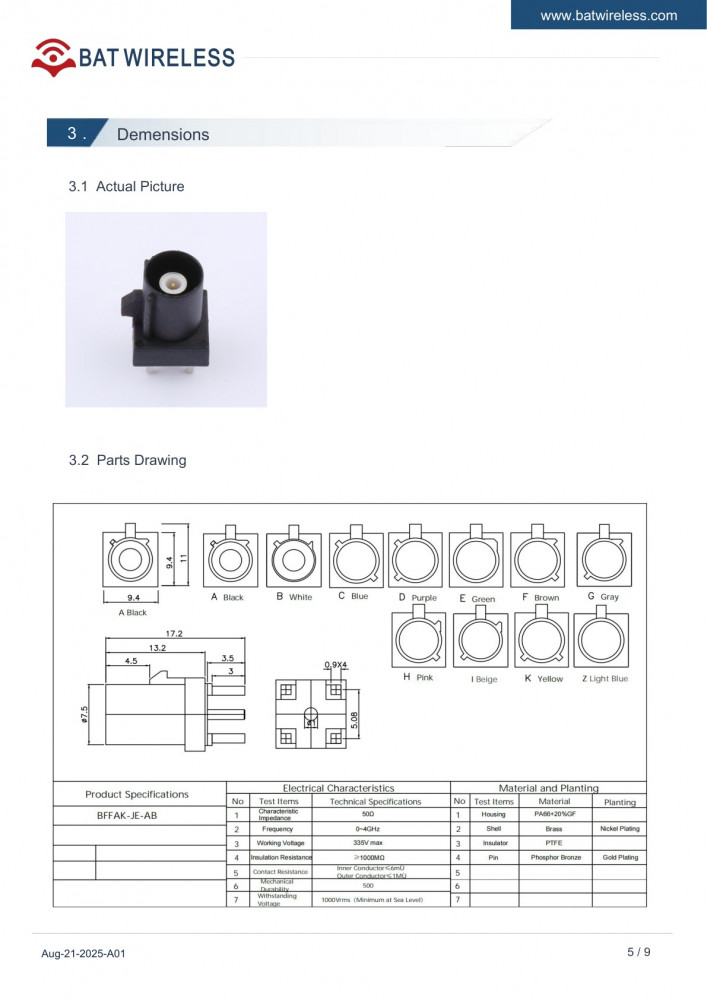 BWFAK-JE-AB datasheet page 5