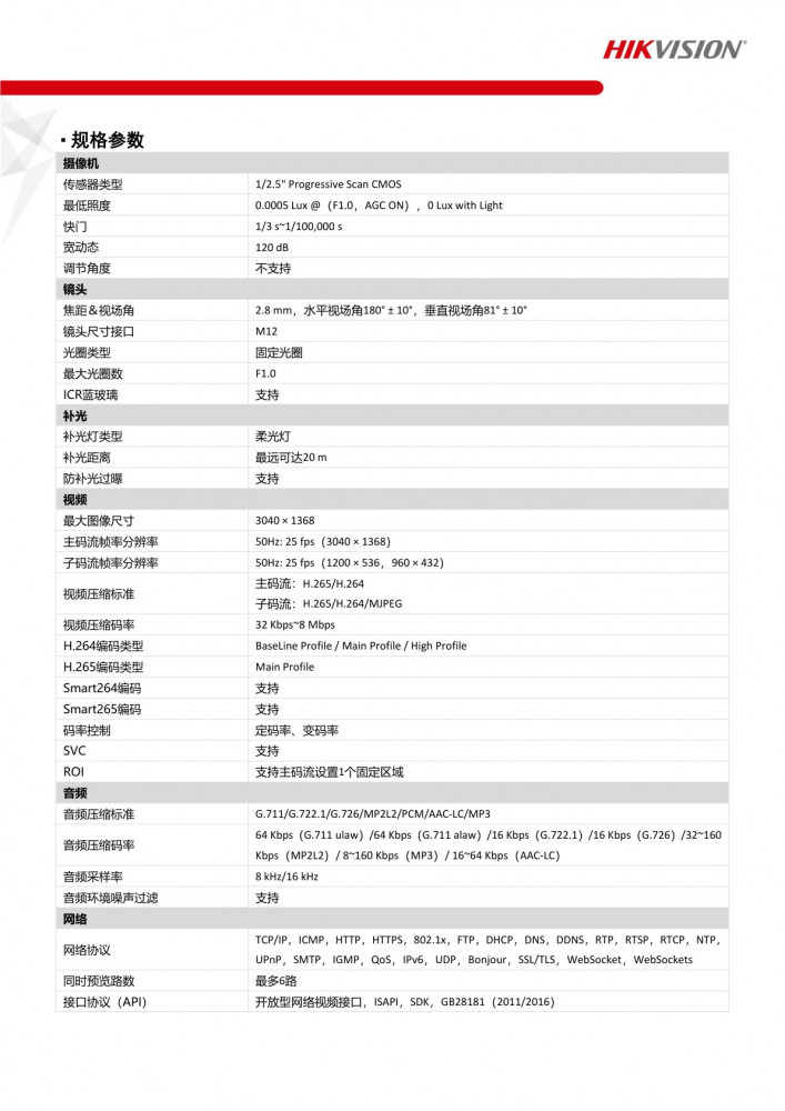 DS-2CD3T47WDP2V2-L datasheet page 2