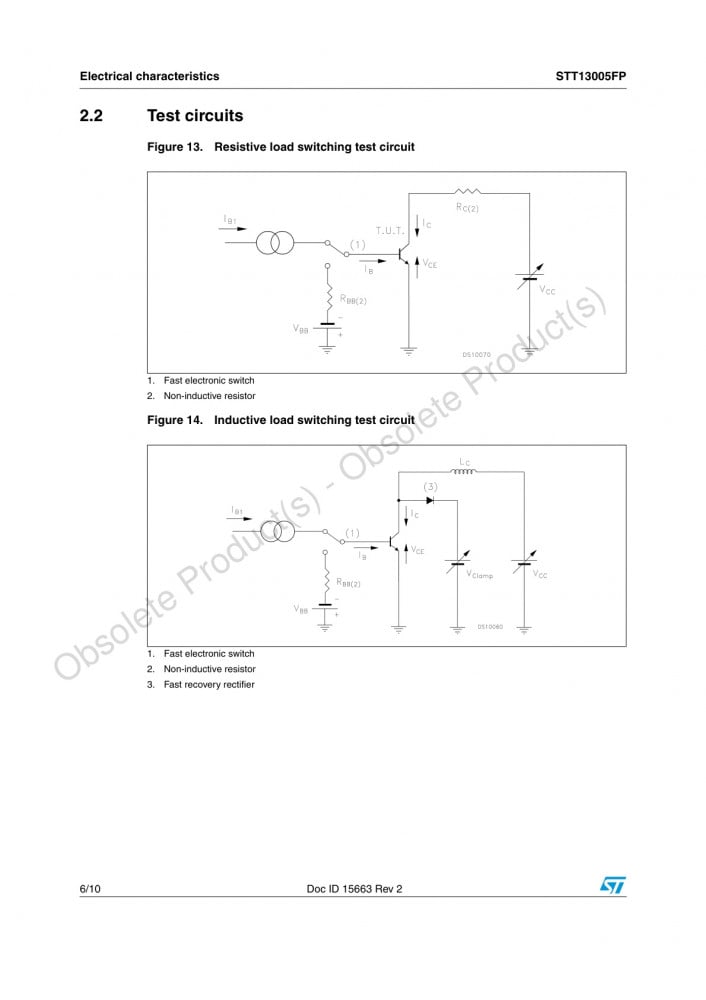 STT13005FP datasheet page 6