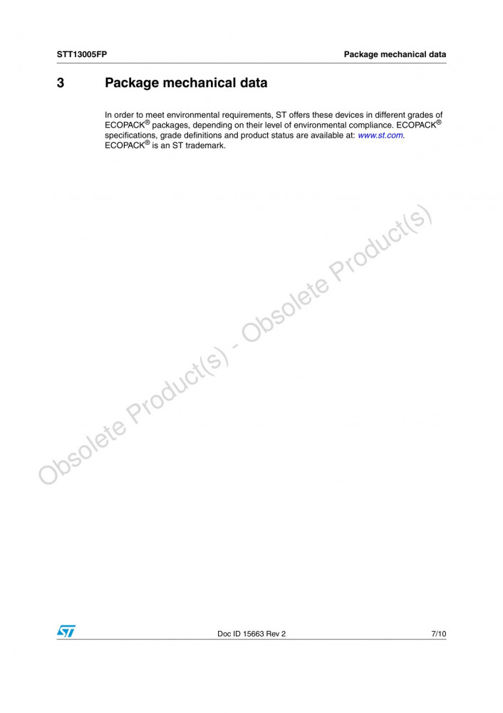 STT13005FP datasheet page 7