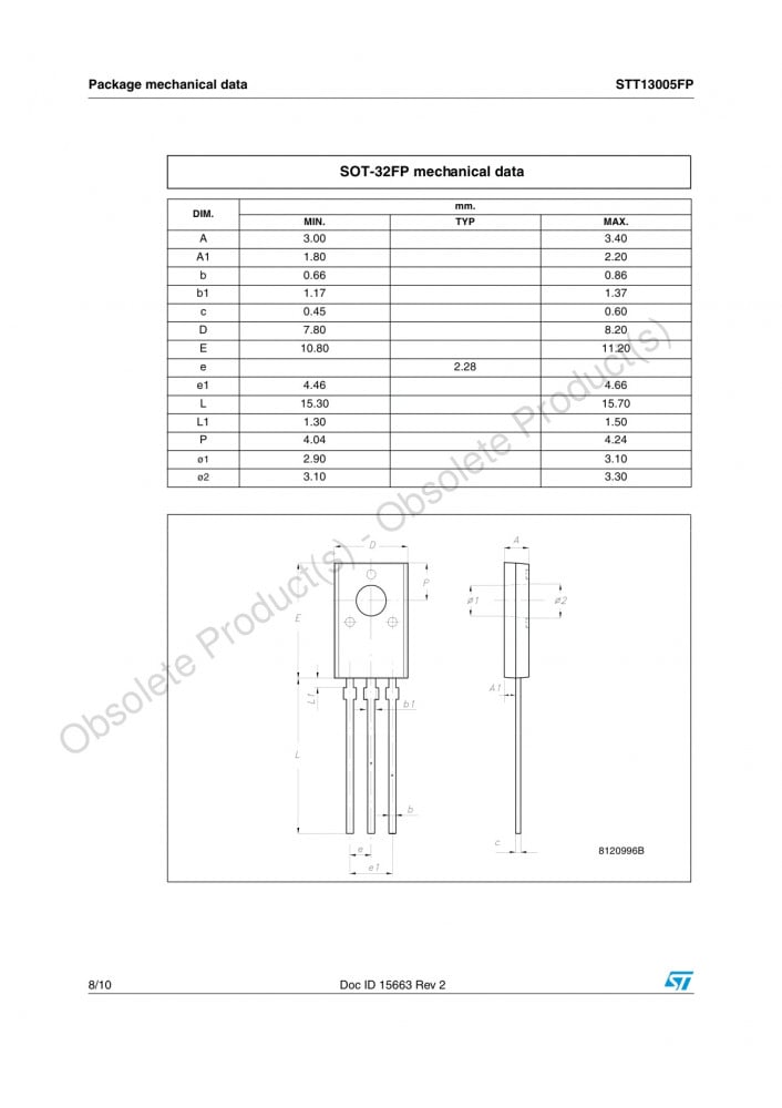 STT13005FP datasheet page 8