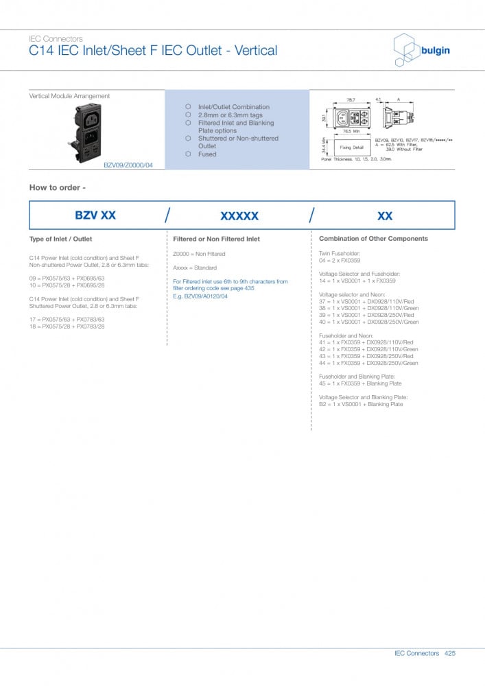 Bulgin catalogue page 10