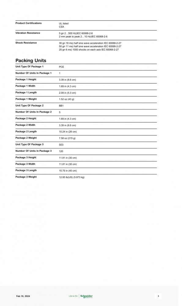 XB5FA31 technical document page 3