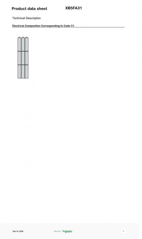 XB5FA31 technical document page 7
