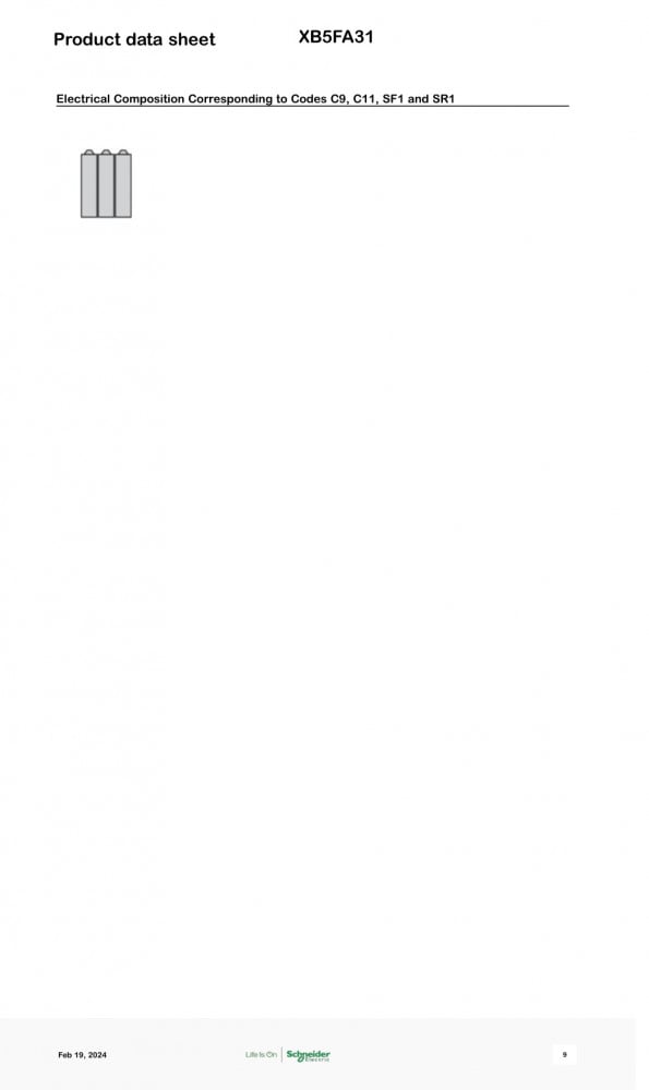 XB5FA31 technical document page 9