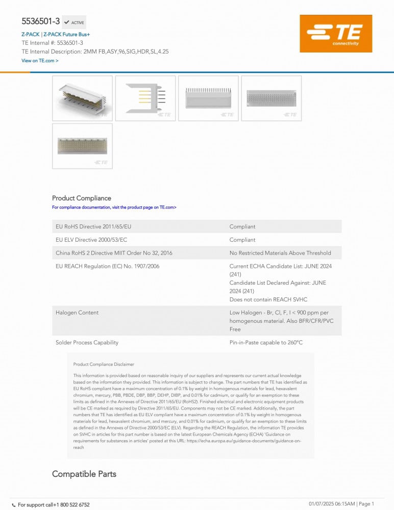 5536501-3 technical document page 1