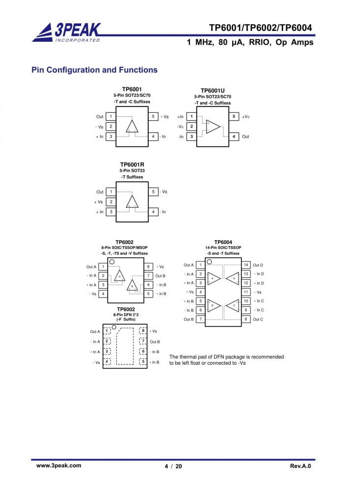 TP6001R-TR datasheet page 4