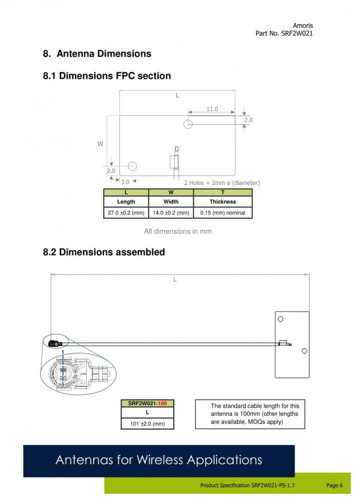 SRF2W021-100 datasheet page 6
