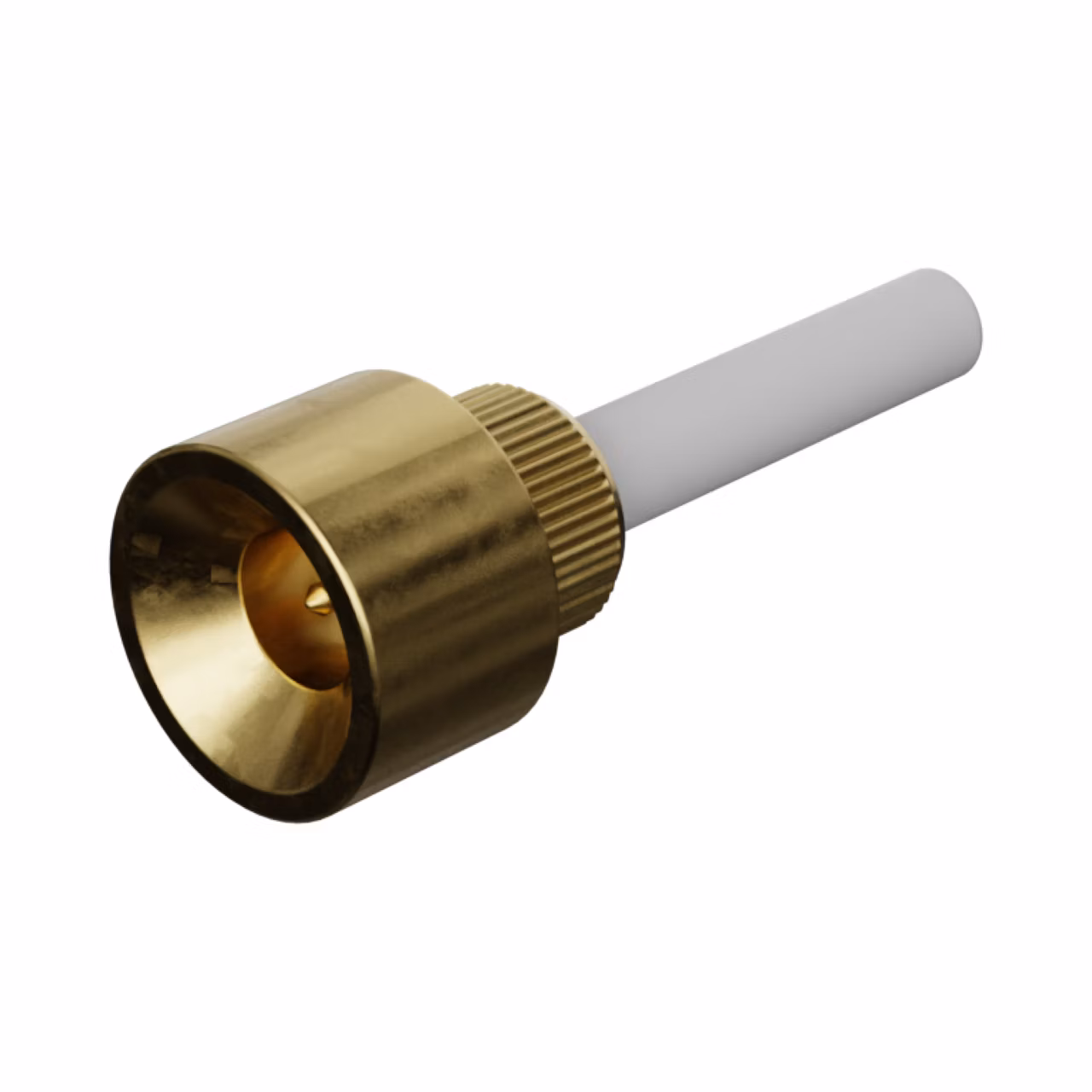 SMP-MAX Plug, Straight, Smooth Bore, Catchers Mitt, Panel Mount, Press-in, Gold (Au) Plating, Tray, 50 Ohms for sale
