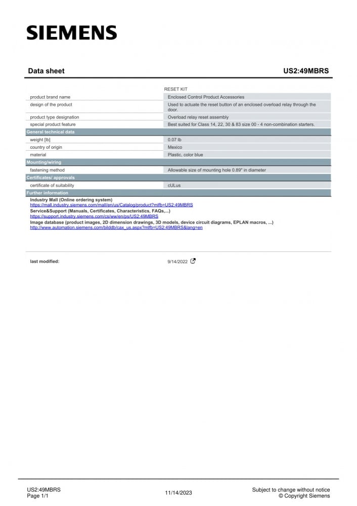 49MBRS technical document page