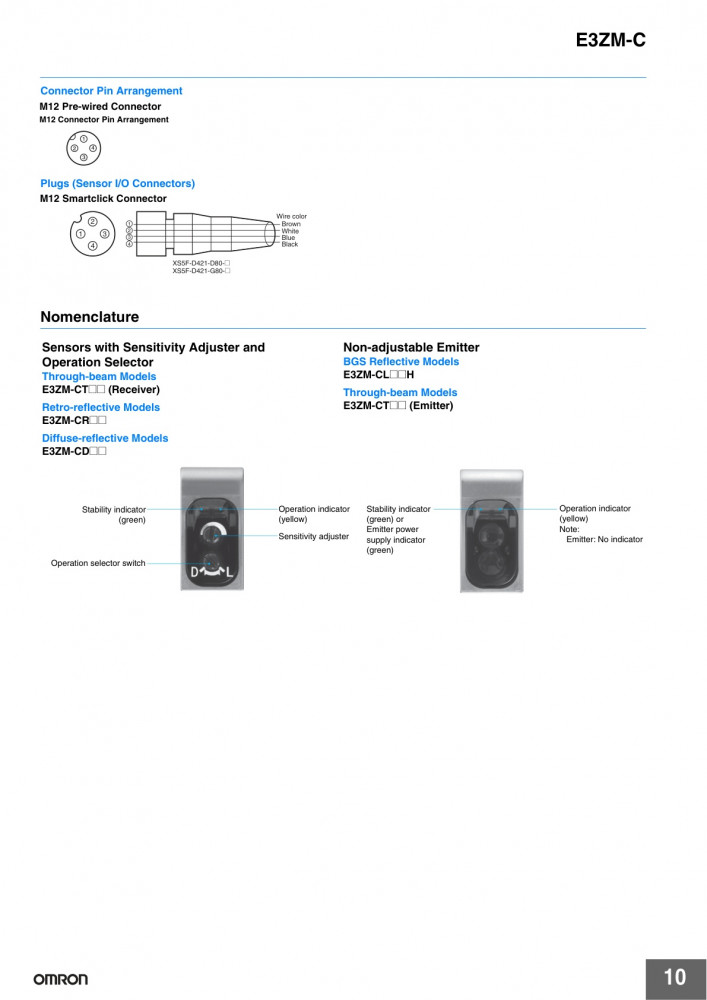 OMRON E3ZM-C datasheet page 10