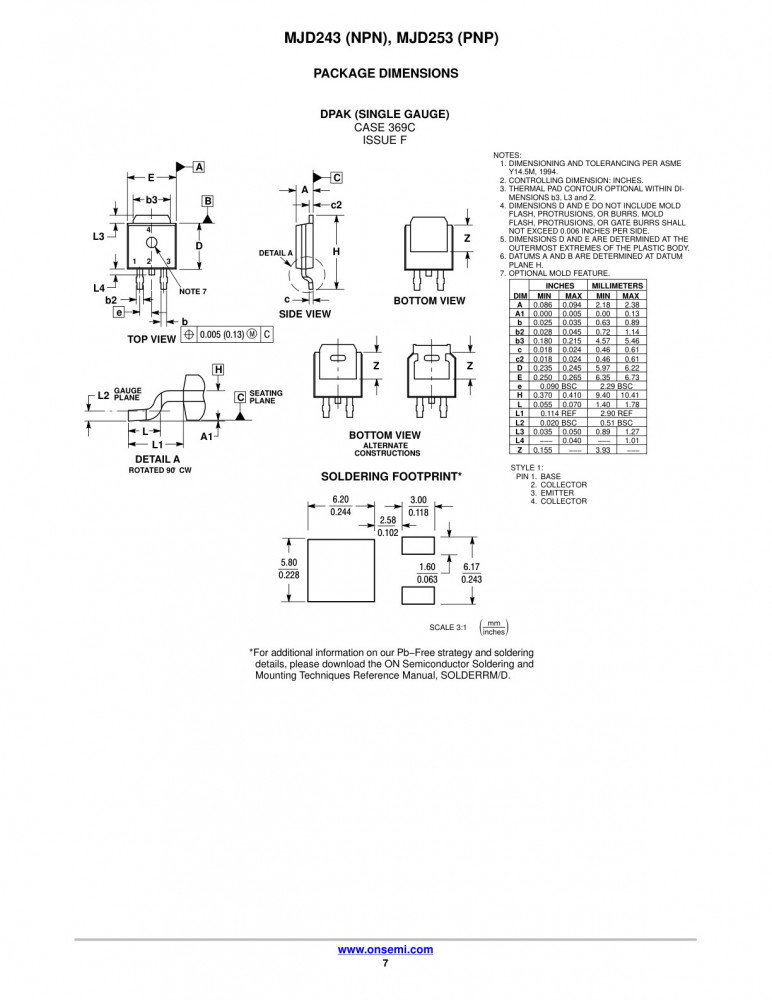 MJD243 datasheet page 7