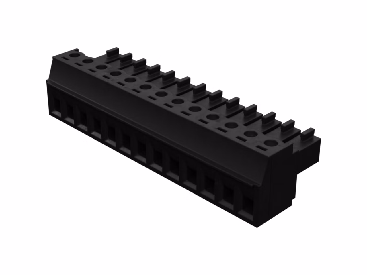3.81mm Pitch Eurostyle Horizontal Plug, with Reverse Imprinting, Black, 13 Circuits for sale