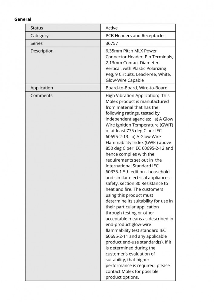MOLEX 367570025 technical document image, page 2
