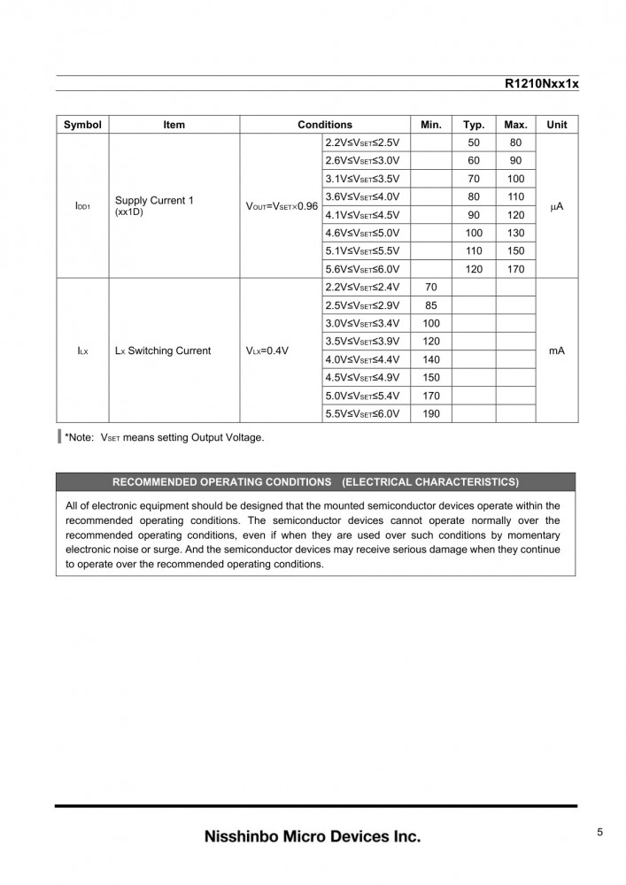 R1210 datasheet page 5