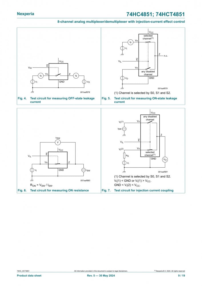 74HC4851BQ,115 datasheet page 9