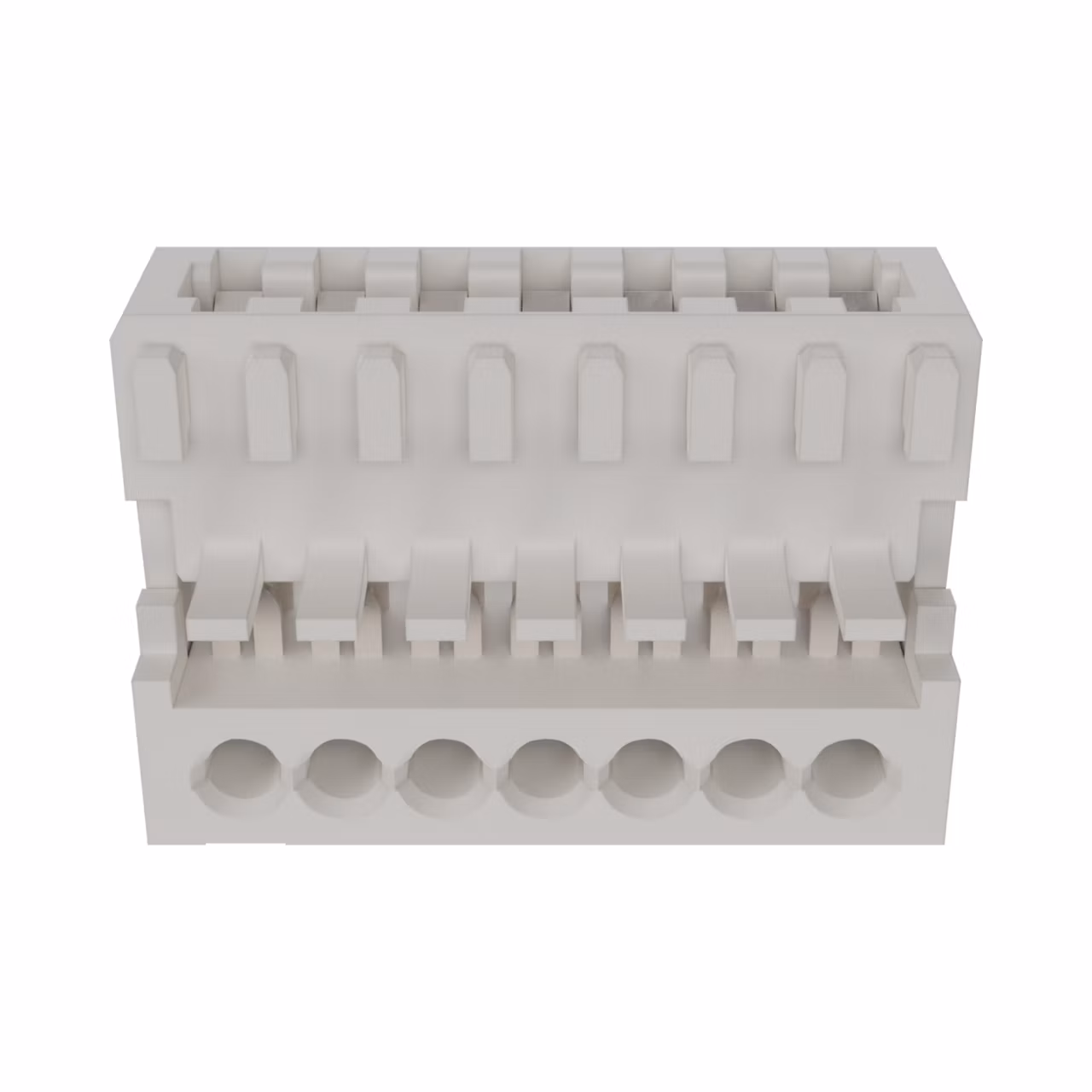 Appli-Mate RAST 2.5 Female Connector, 2.50mm Pitch, 7 Circuits, All Position Keys, Closed Endwalls for sale
