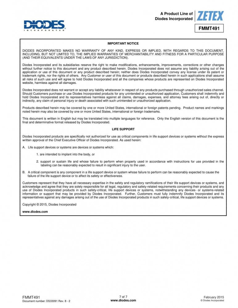 FMMT491TA datasheet page 7