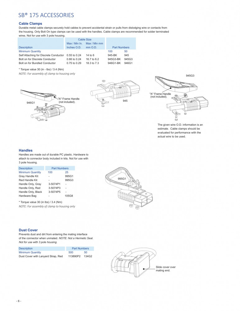Anderson Power SB 175 datasheet page 6