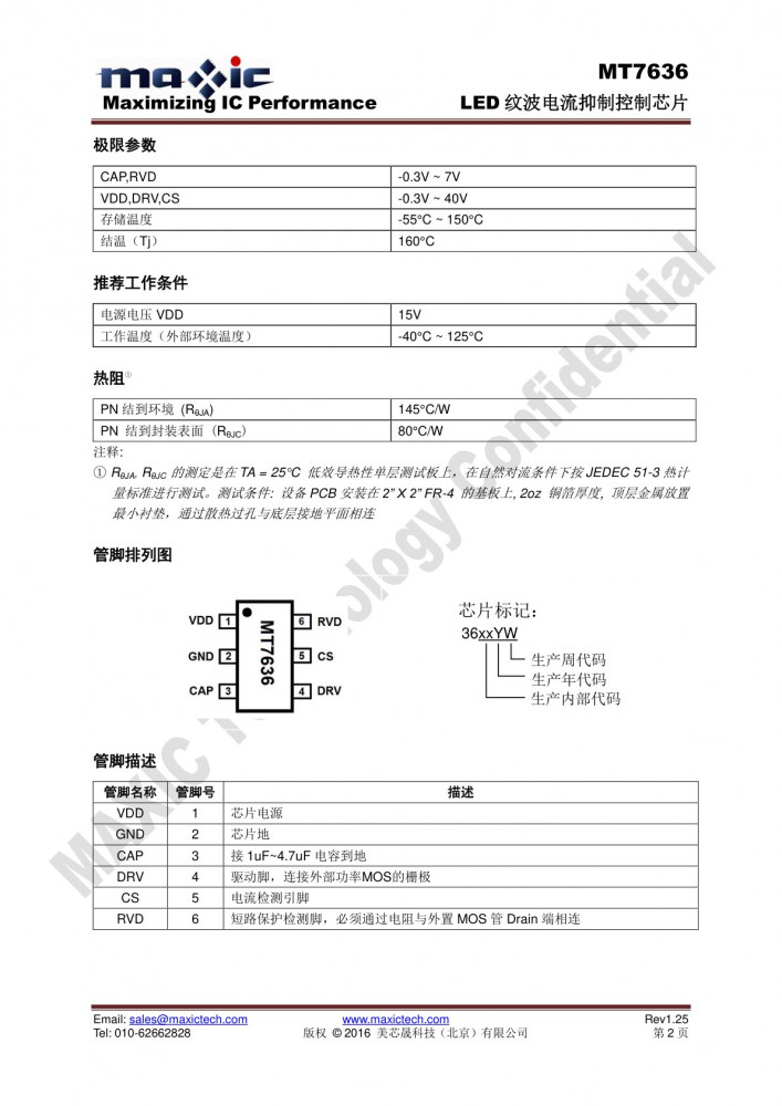 MT7636 datasheet page 2