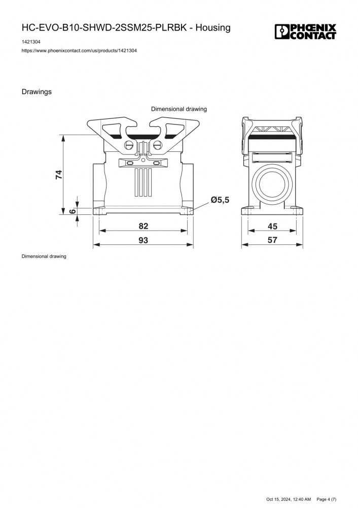 Phoenix Contact 1421304 technical document page 4
