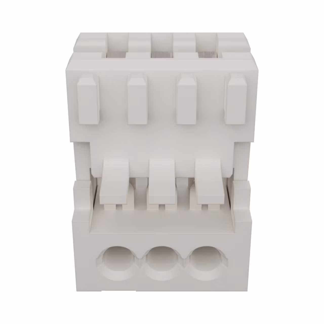 Appli-Mate RAST 2.5 IDT Housing, 2.50mm Pitch, Female, 3 Circuits, Beaded Terminal, All Position Keys, Open Endwalls for sale
