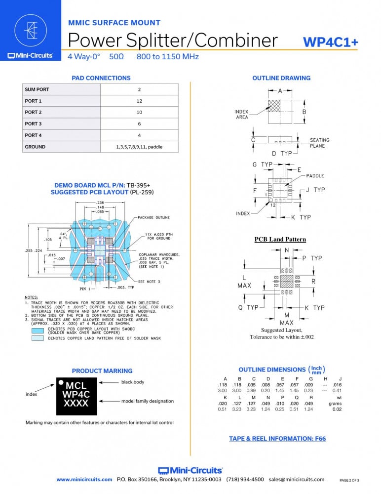 WP4C1+ datasheet page 2